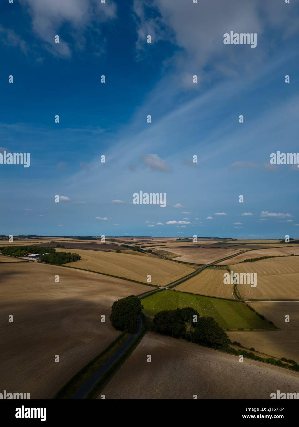 Aerial view yorkshire wolds hi-res stock photography and images - Alamy
