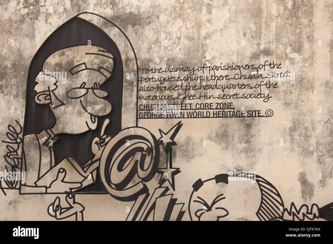Street Art, Georgetown, Penang, Malaysia, Asia. Georgetown steet art hs ...