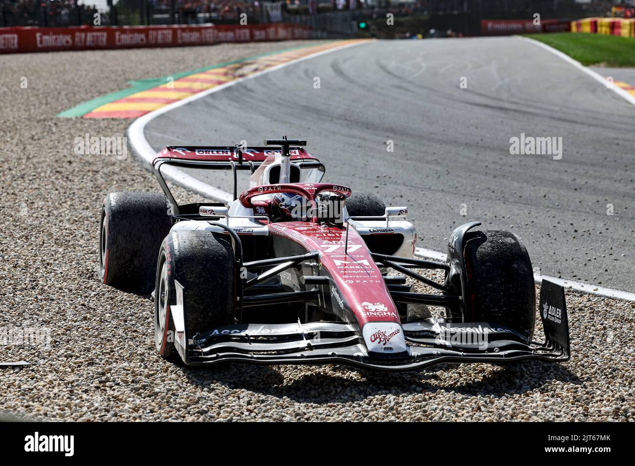 Spa, Belgium. 28th Aug, 2022. BOTTAS Valtteri (fin), Alfa Romeo F1 Team ...