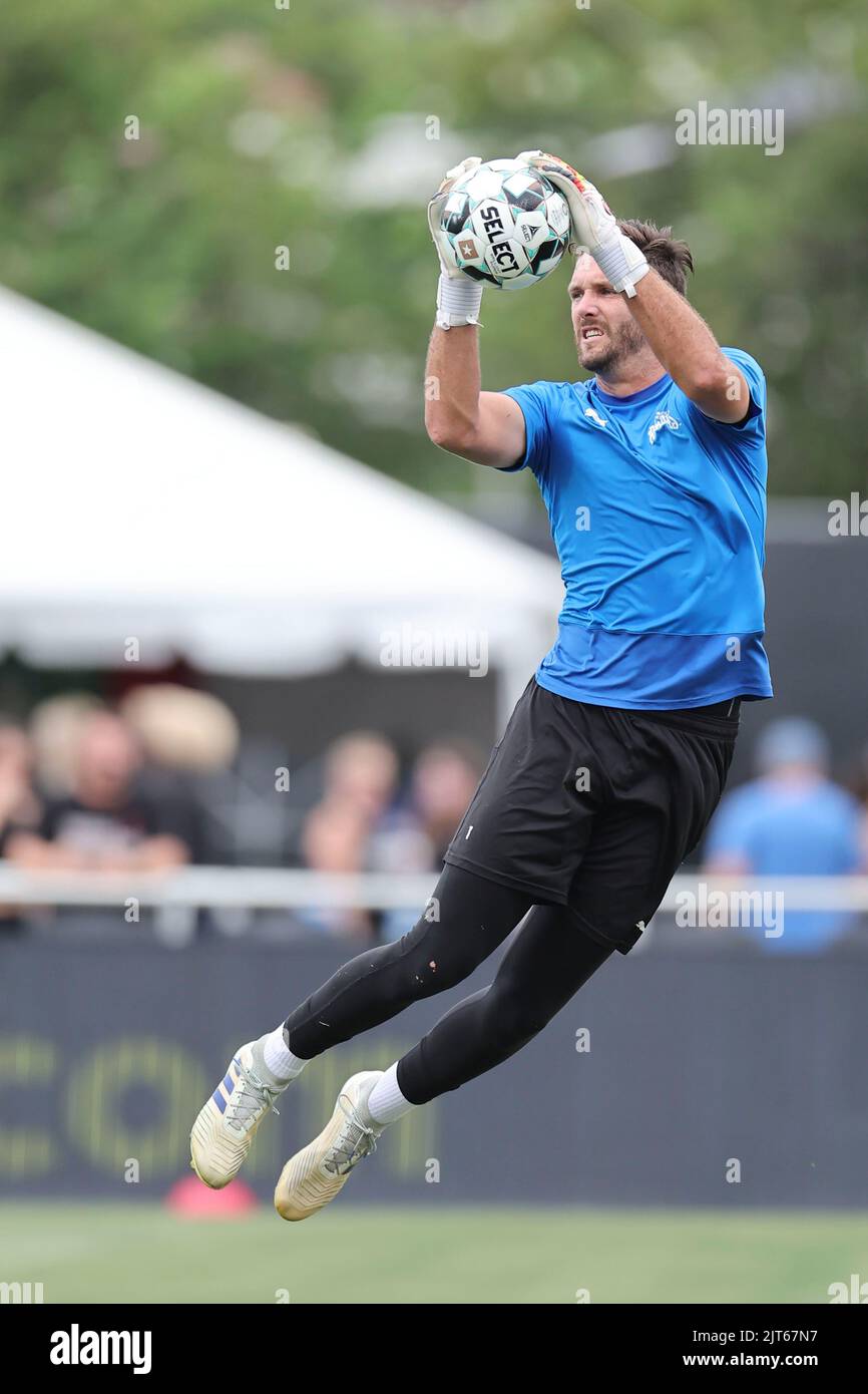 St. Petersburg, FL: Tampa Bay Rowdies goalkeeper CJ Cochran (1) during ...