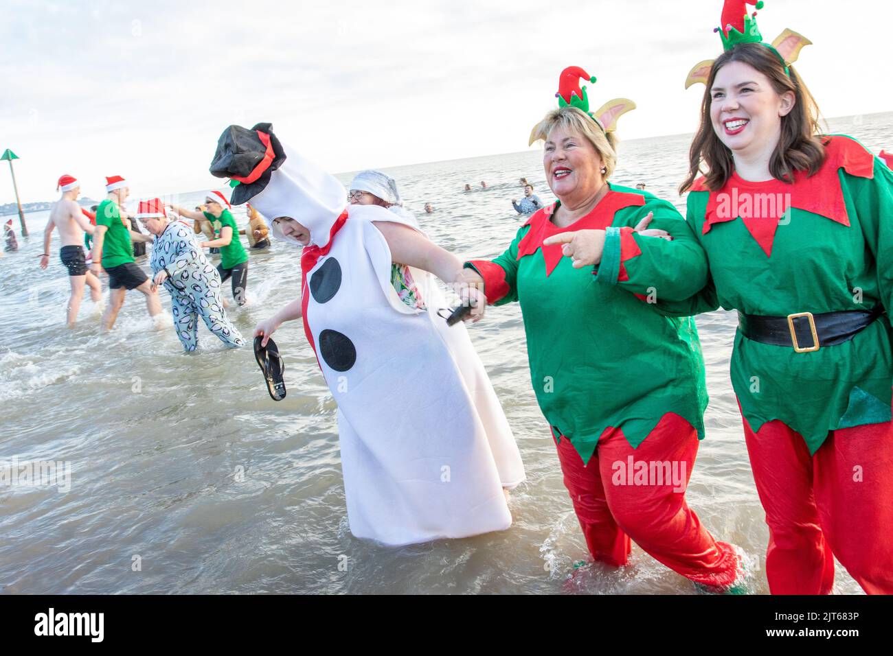 Suffolk christmas swim hi-res stock photography and images - Alamy
