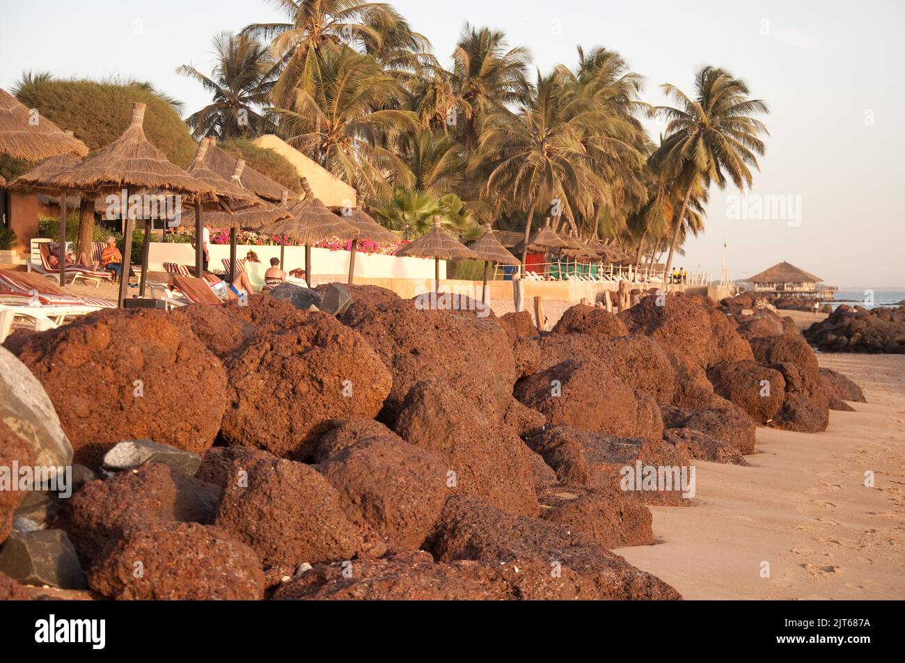 At the beach, Saly-Portudal, Petite Côte of Senegal, Senegal. Beach ...