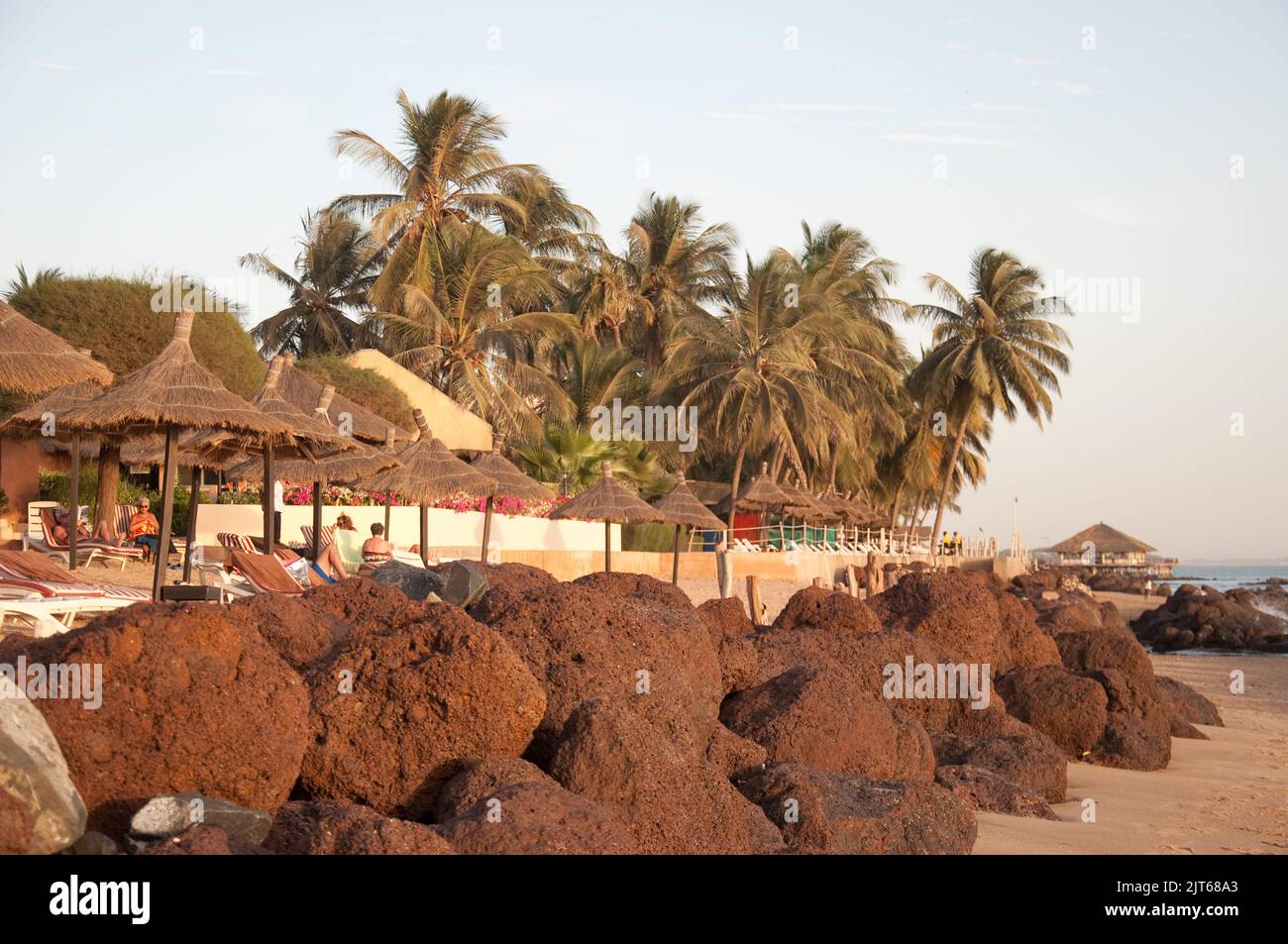 At the beach, Saly-Portudal, Petite Côte of Senegal, Senegal. Beach ...