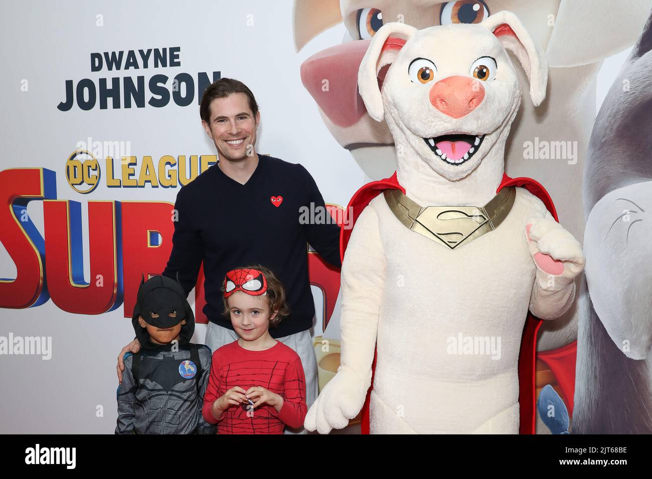 August 28, 2022: DAVID BERRY and family attend the 'DC League of Super ...