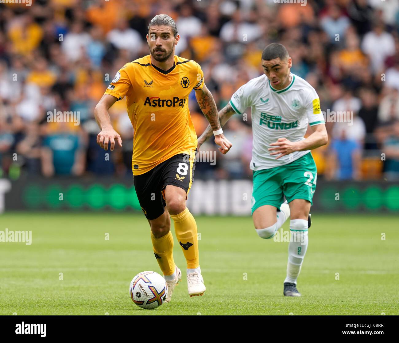 Wolverhampton, England, 28th August 2022. Ruben Neves of Wolverhampton ...