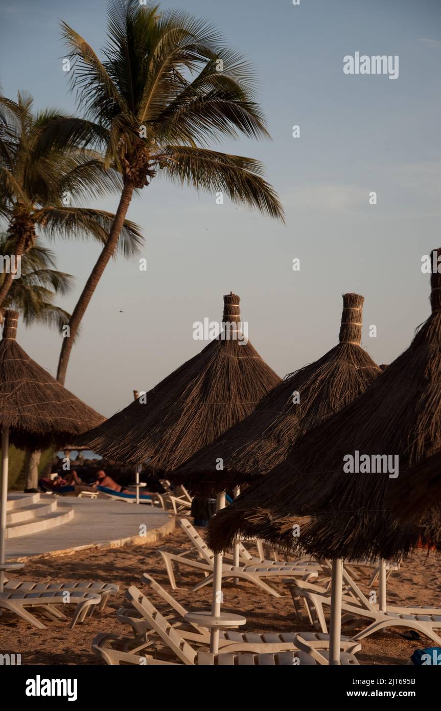 At the beach, Saly-Portudal, Petite Côte of Senegal, Senegal. Beach ...