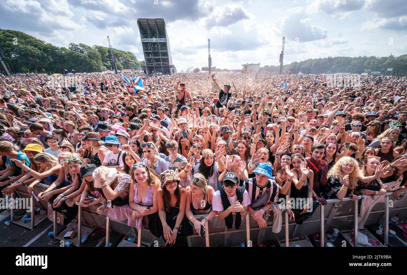 Revelers during the Leeds Festival 2022 at Bramham Park in Leeds ...