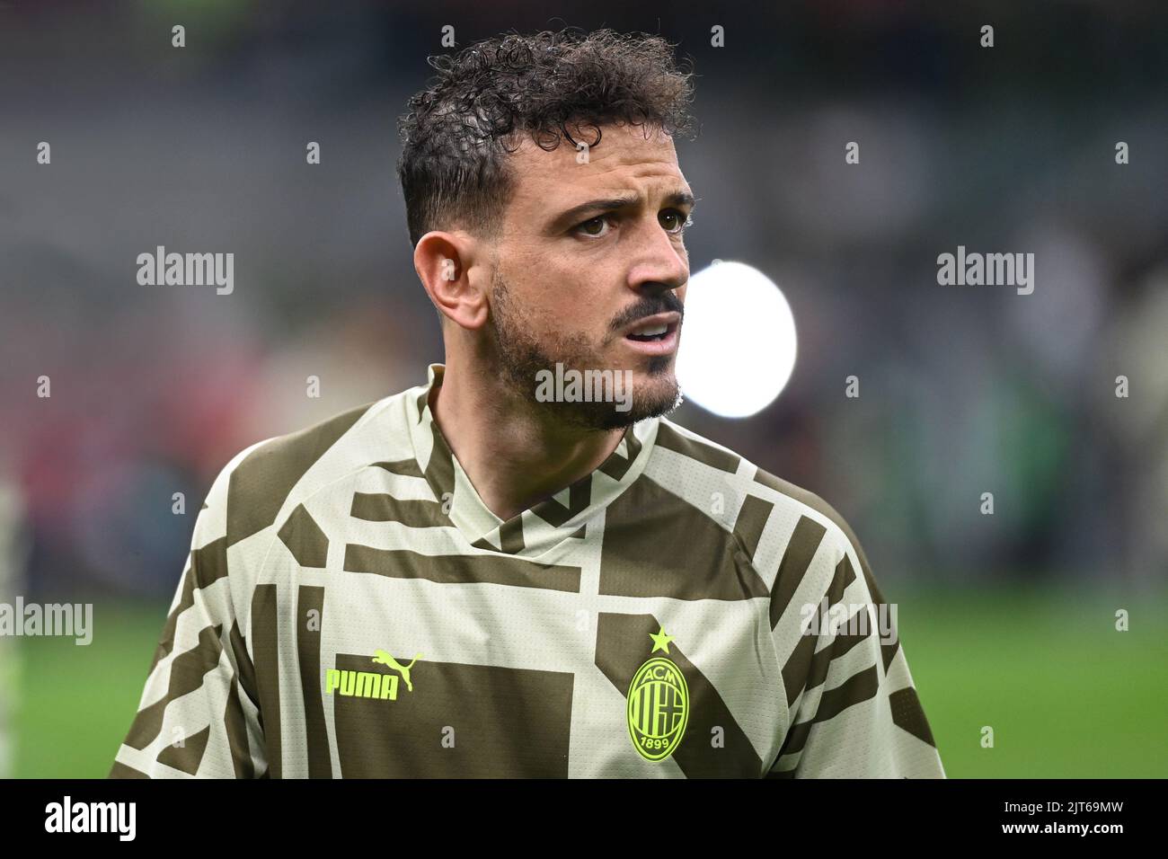 San Siro stadium, Milan, Italy, August 27, 2022, Alessandro Florenzi ...