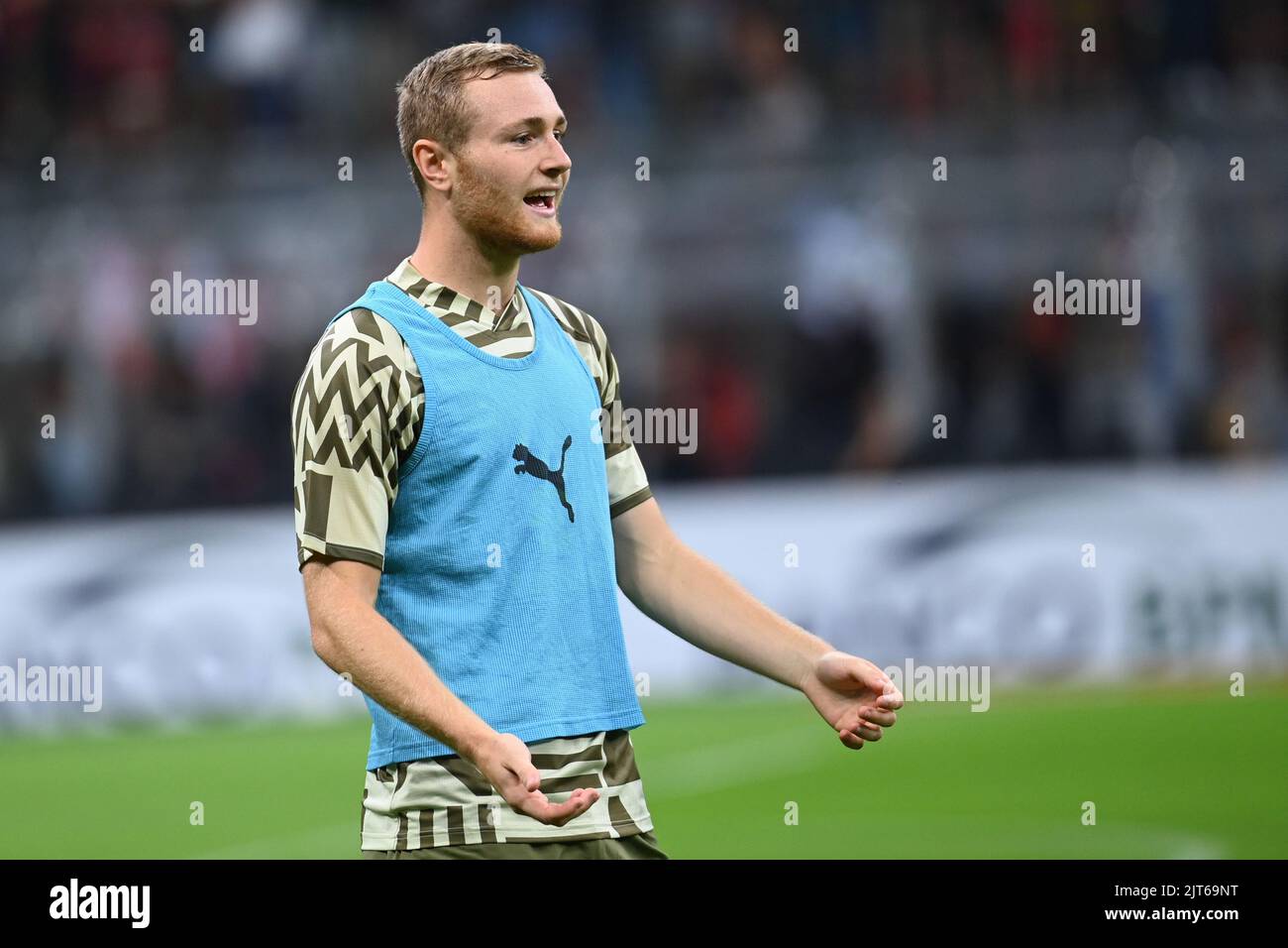 San Siro stadium, Milan, Italy, August 27, 2022, Tommaso Pobega during ...