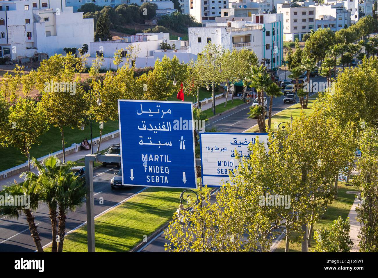 Tetouan, Morocco - August 16, 2022 Cityscape and architecture of ...
