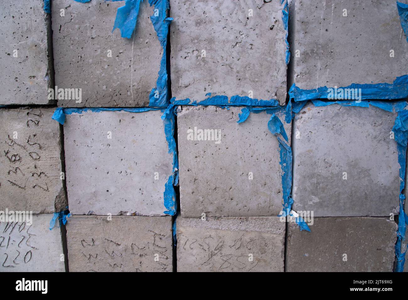 Grey Cube concrete block texture background Stock Photo - Alamy