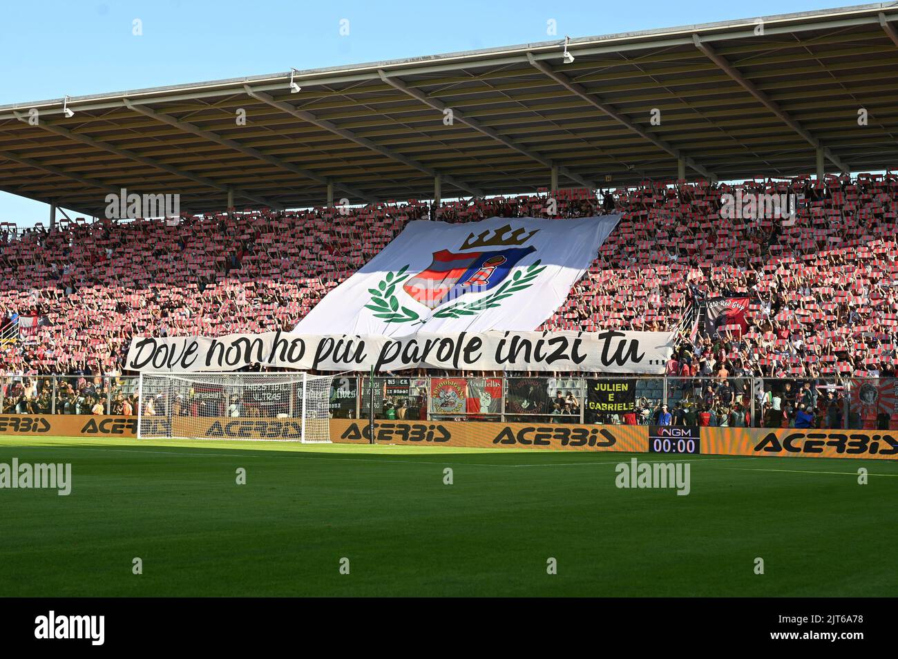 cremonese supporters during US Cremonese vs Torino FC, italian soccer ...