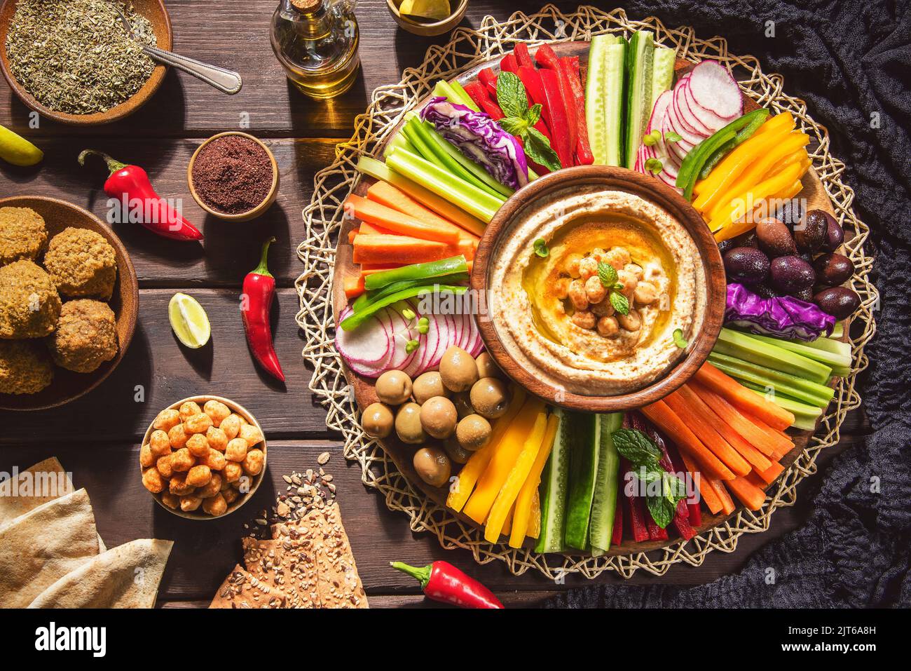 Egyptian food platter hi-res stock photography and images - Alamy