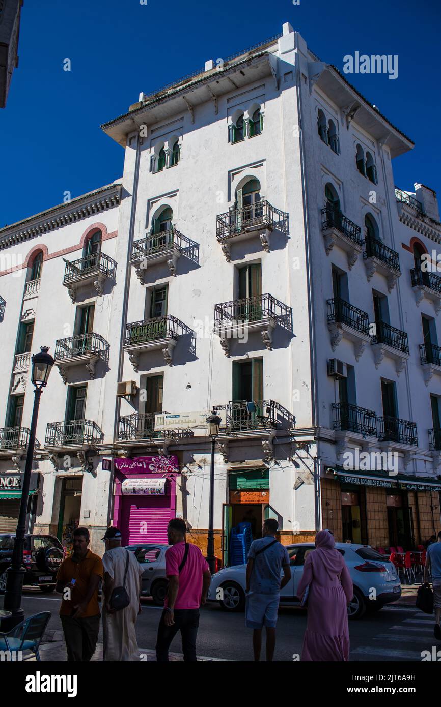 Tetouan, Morocco - August 16, 2022 Cityscape and architecture of ...