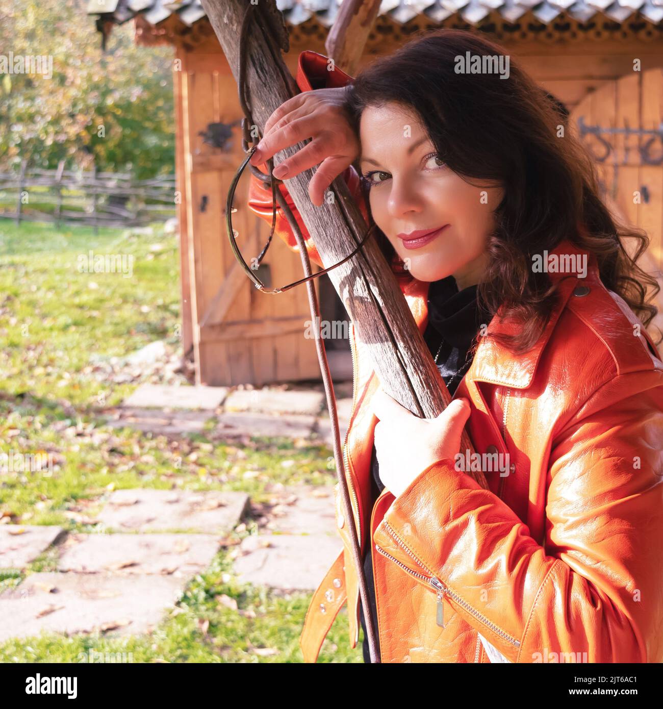 Vintage woman older jacket hi-res stock photography and images - Alamy