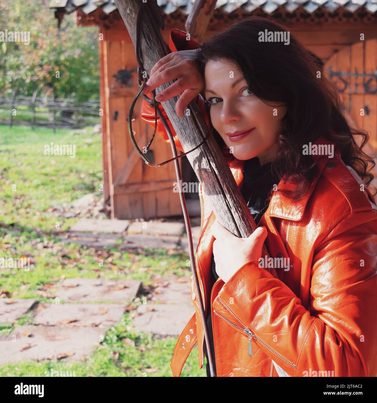 Vintage woman older jacket hi-res stock photography and images - Alamy