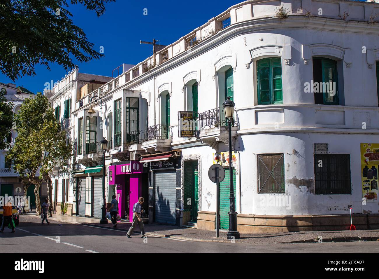 Tetouan, Morocco - August 16, 2022 Cityscape and architecture of ...