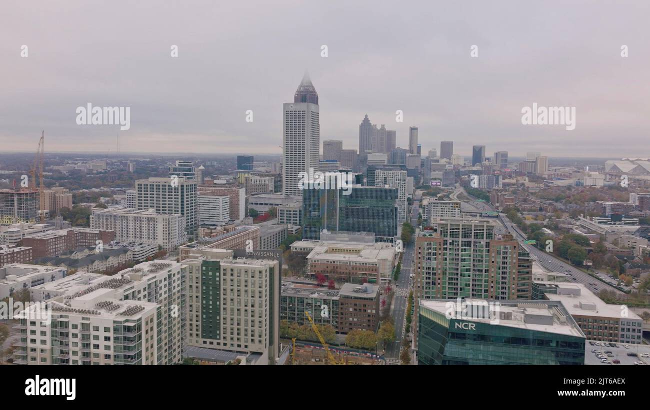 Aerial view atlanta city hi-res stock photography and images - Alamy