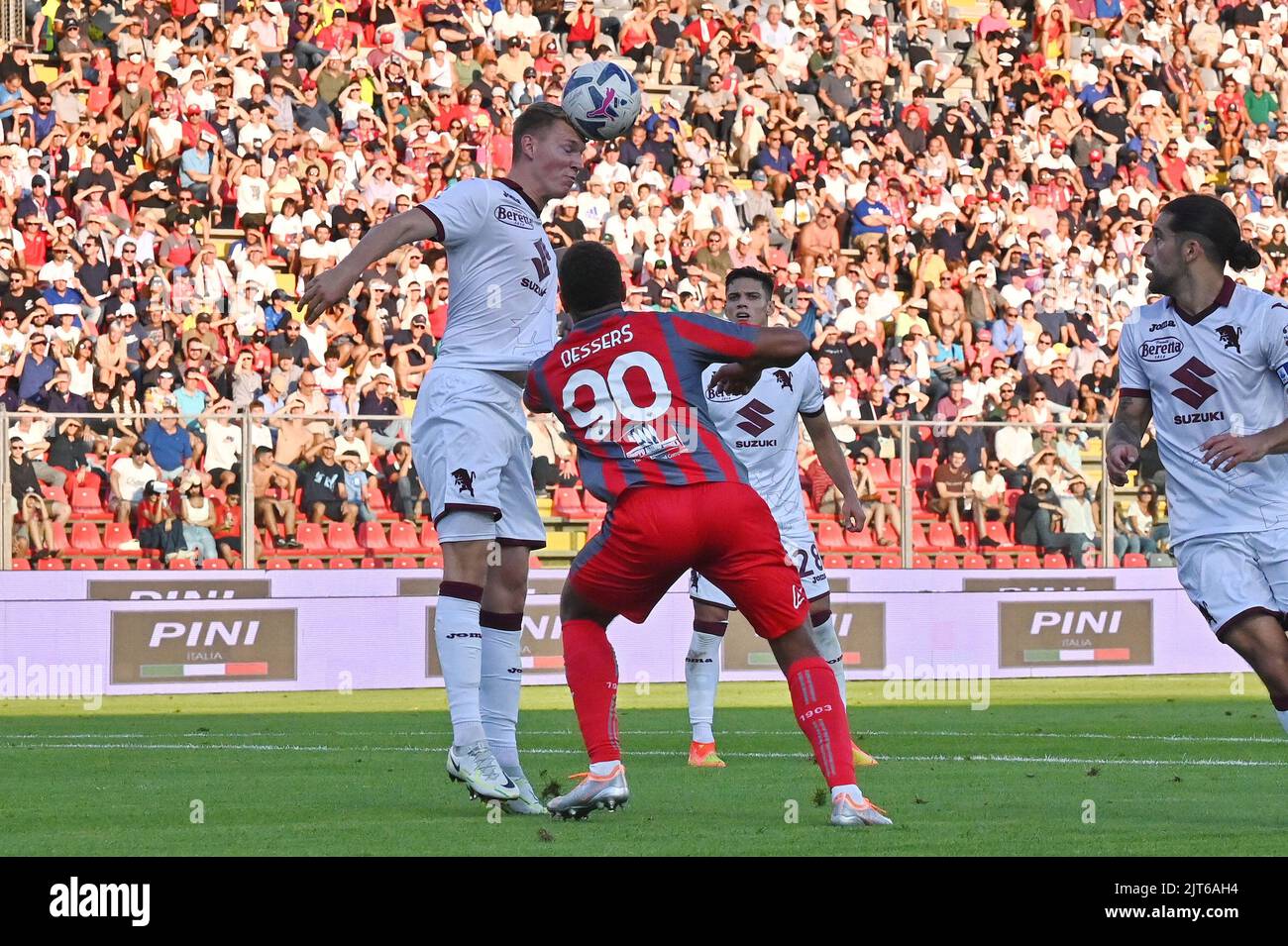 peerschuurs (torino) and cyril dessers (cremonese) during US Cremonese ...