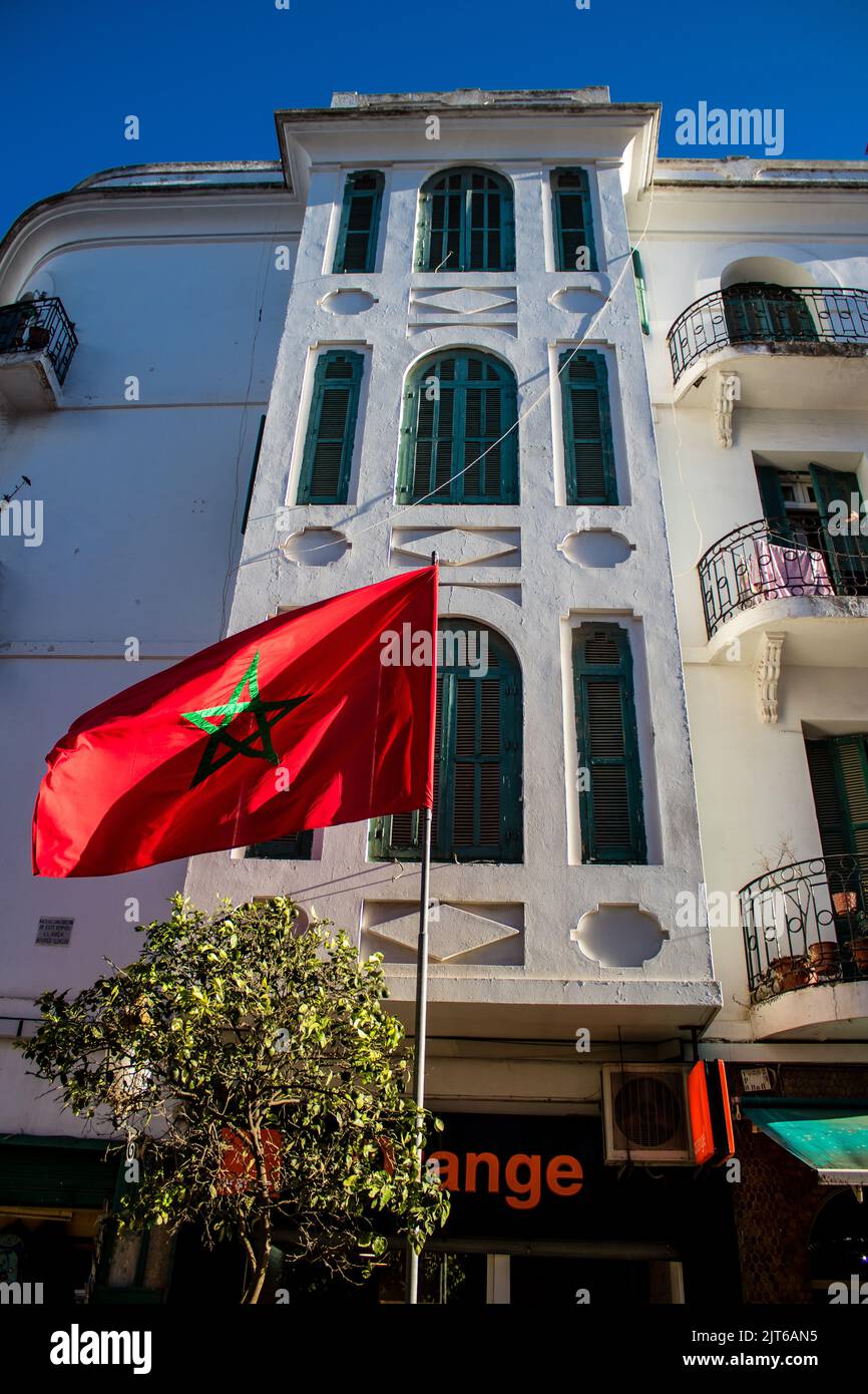 Tetouan, Morocco - August 16, 2022 Cityscape and architecture of ...
