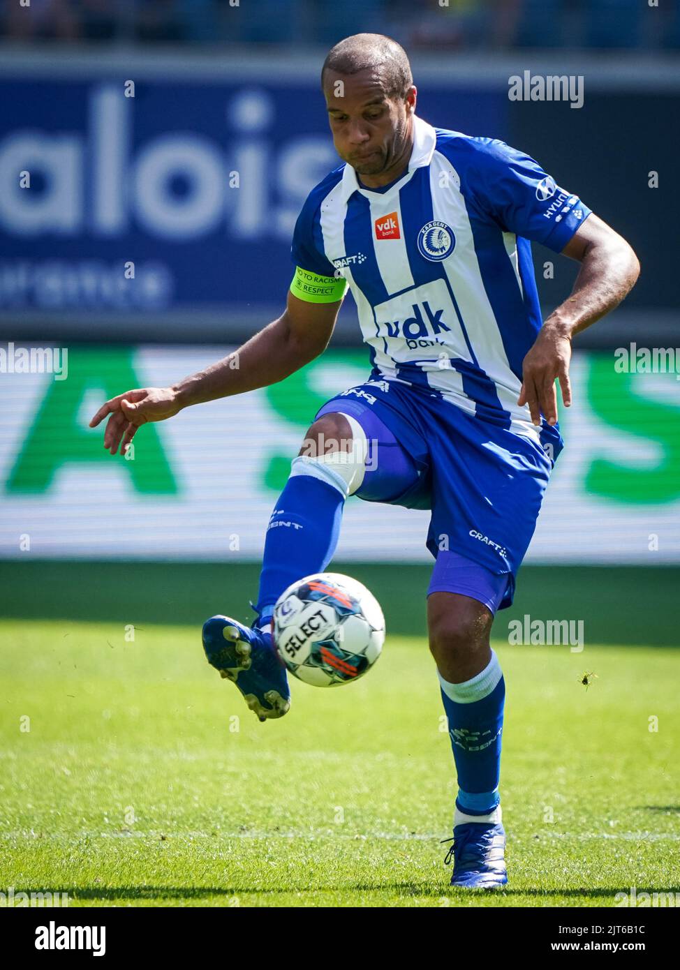 GENT, BELGIUM - AUGUST 28: Vadis Odjidja of KAA Gent during the Jupiler ...