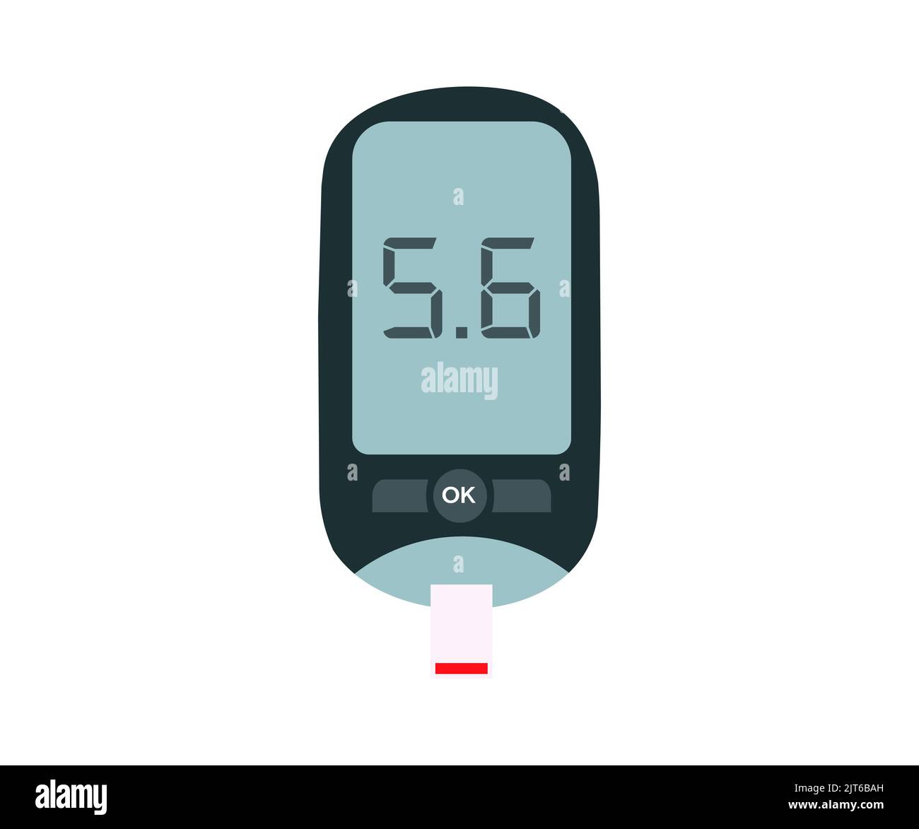 Blood glucose monitor Stock Vector Images - Alamy