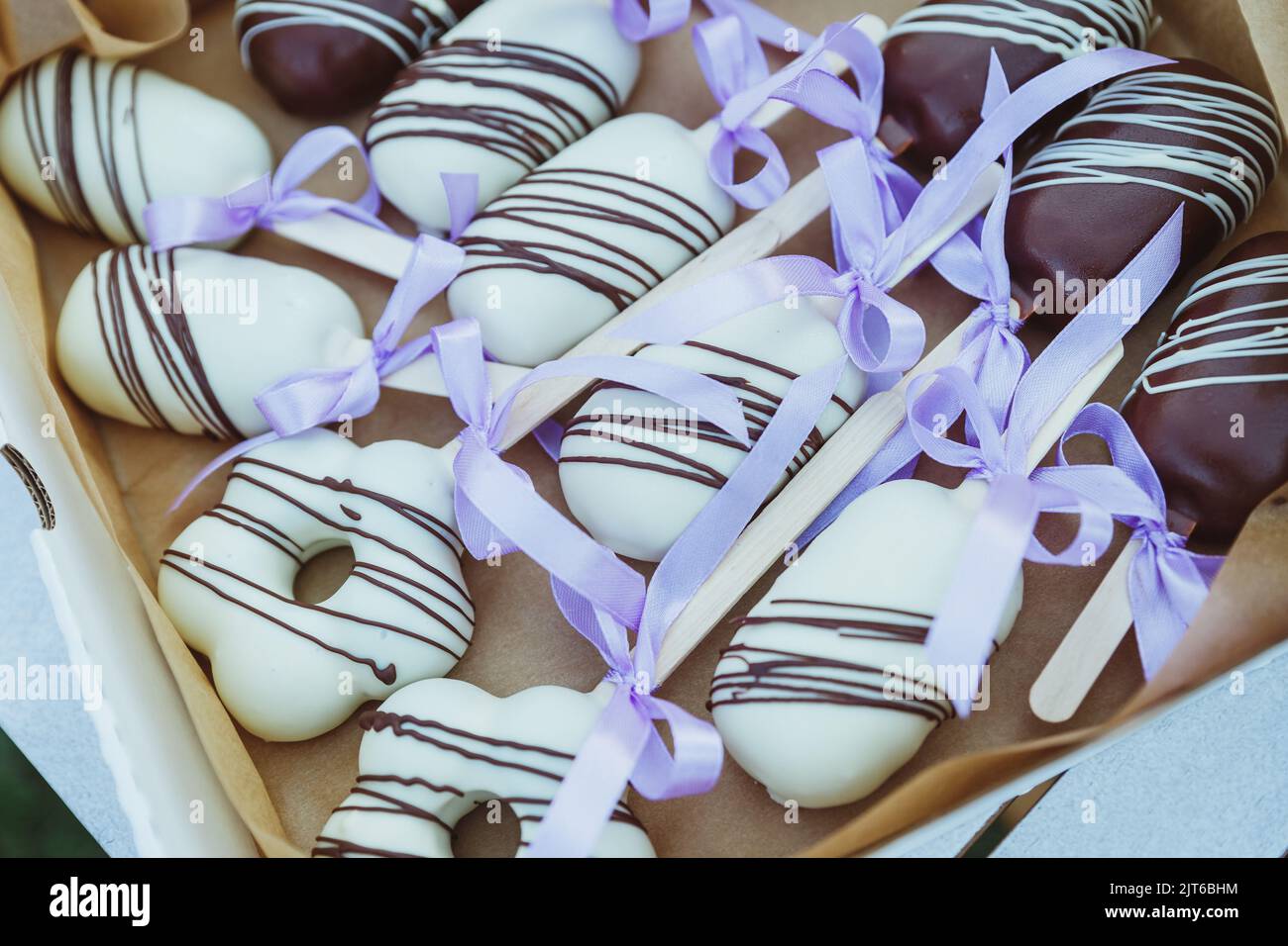 Eskimo cake. Ice cream sweet eskimo with pink chocolate icing ...