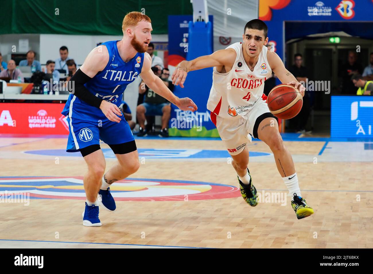 PalaLeonessa, Brescia, Italy, August 27, 2022, Rati Andronikashvili ...