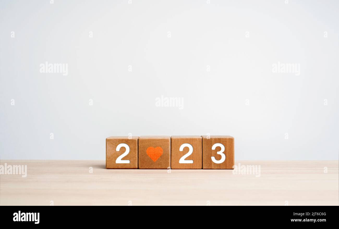 2023 Happy New year background banner. Two thousand Twenty-Three year ...