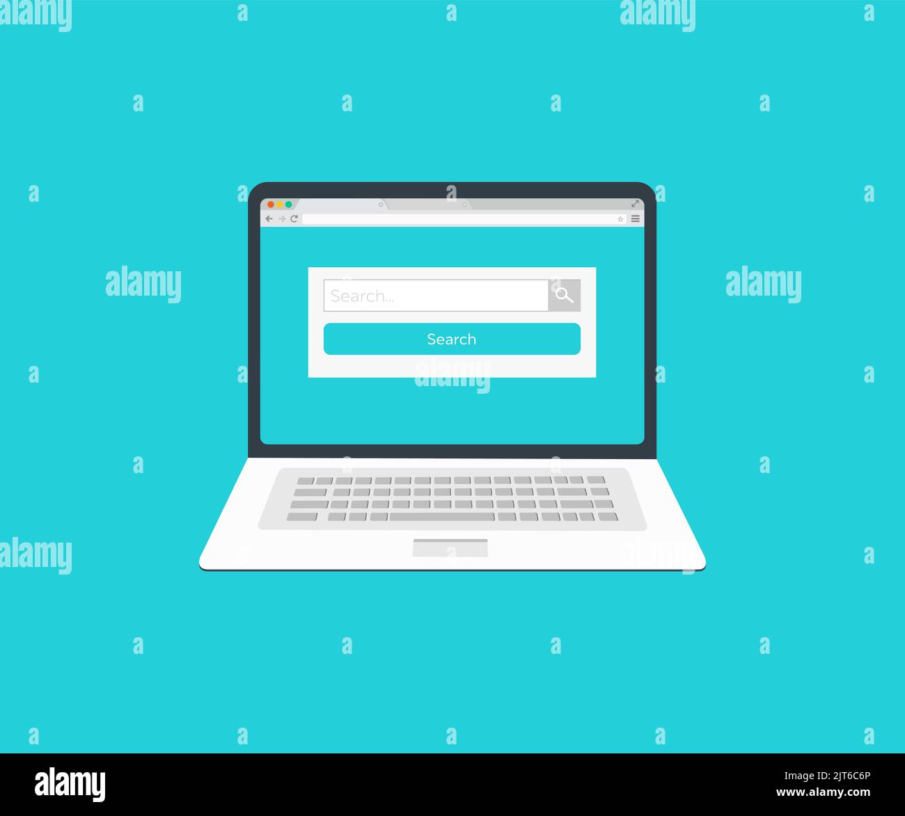 Search bar on Laptop Screen for ui logo design. Search Address and ...