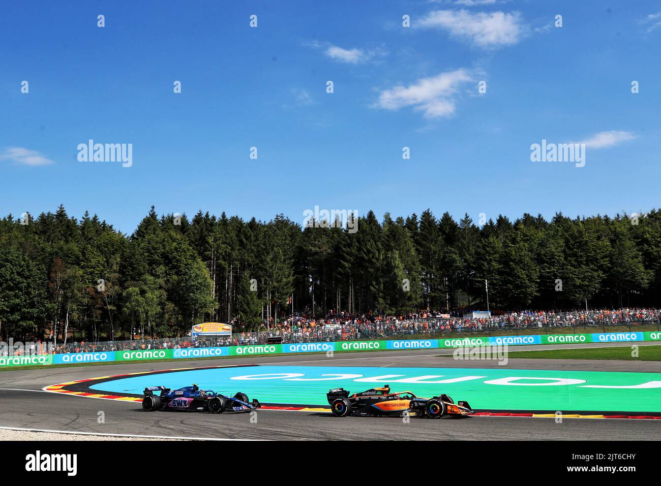 Spa, Belgium. 28th Aug, 2022. Daniel Ricciardo (AUS) McLaren MCL36 ...