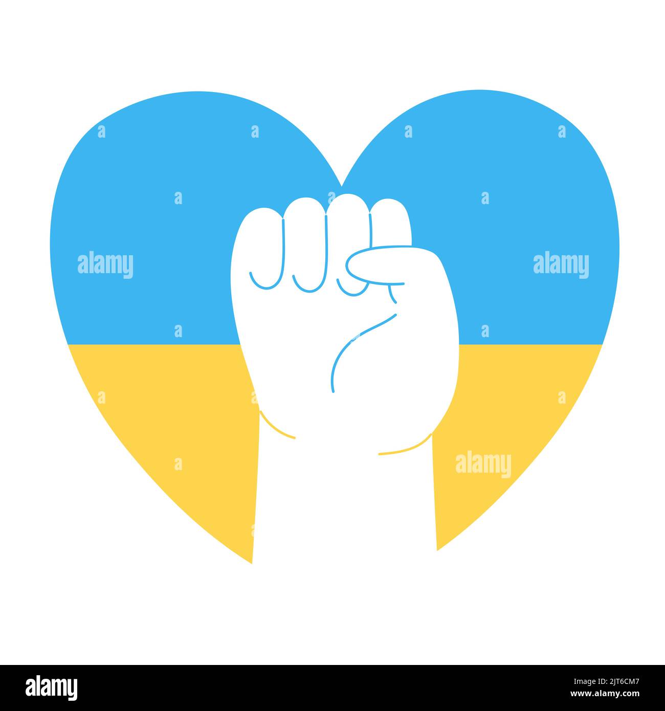 Hand over heart concept. War in Ukraine, russian agression. Stop war ...