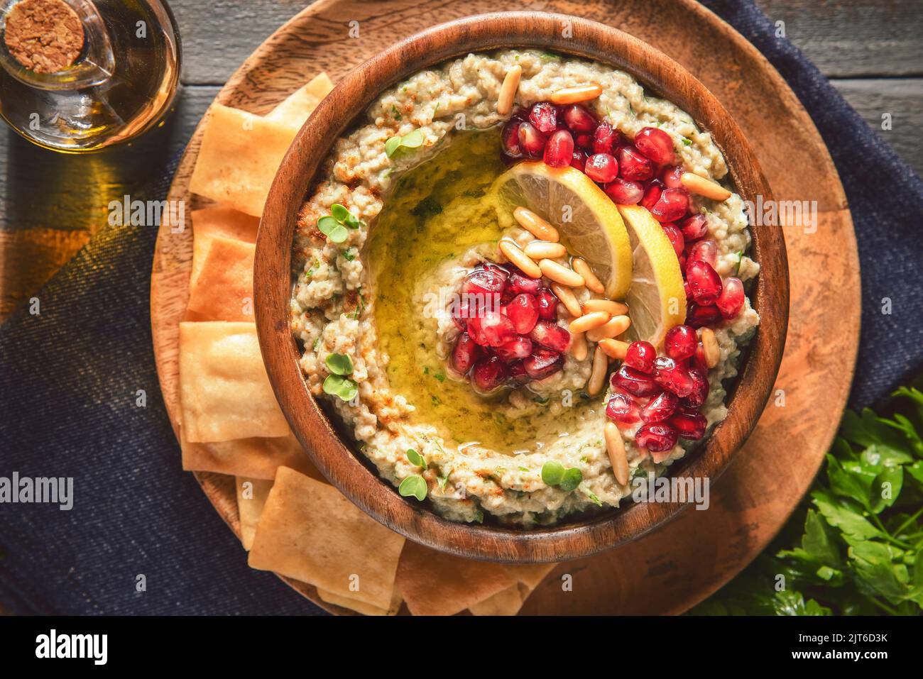 Arabic Cuisine: Middle Eastern delicious dip "Baba Ghanoush" or "Baba ...