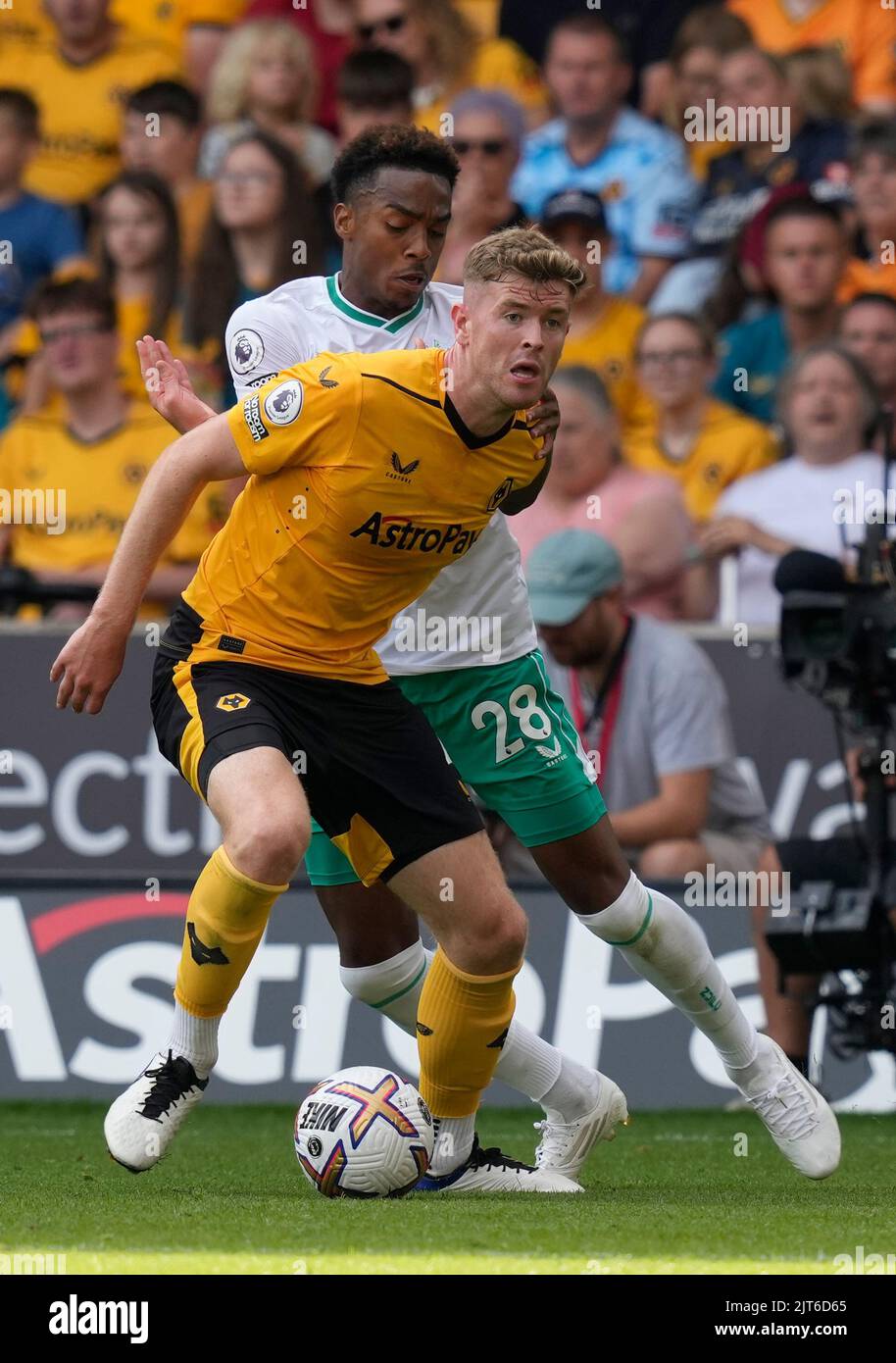 Wolverhampton, England, 28th August 2022. Nathan Collins of ...