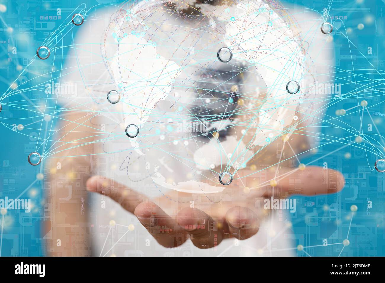 People network structure HR - Human resources management Stock Photo ...