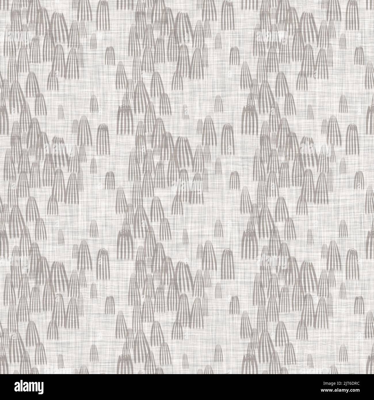 French grey irregular mottled linen seamless pattern. Tonal country ...