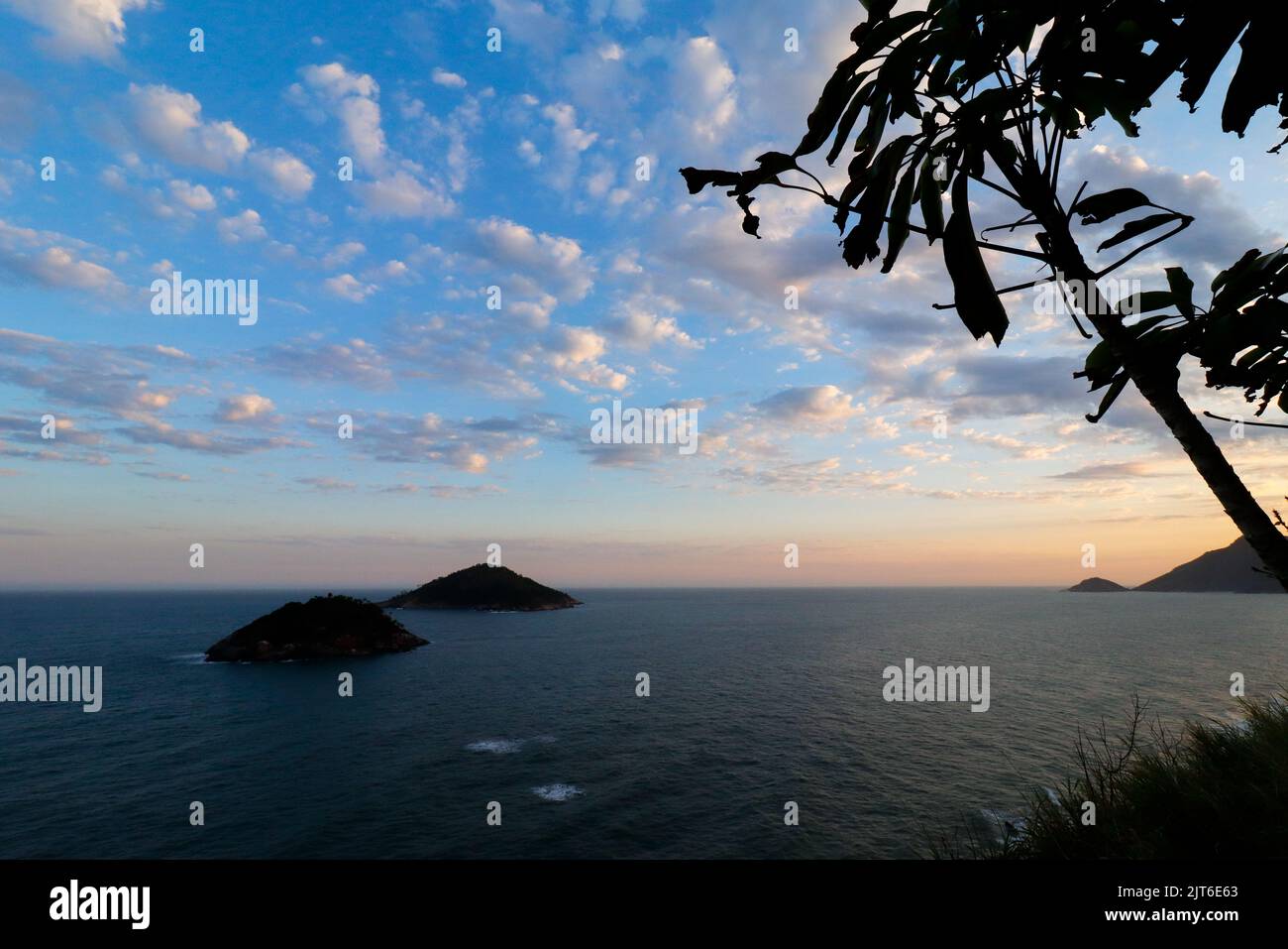Sunset at Grumari Beach, Rio de Janeiro, Brazil Stock Photo - Alamy