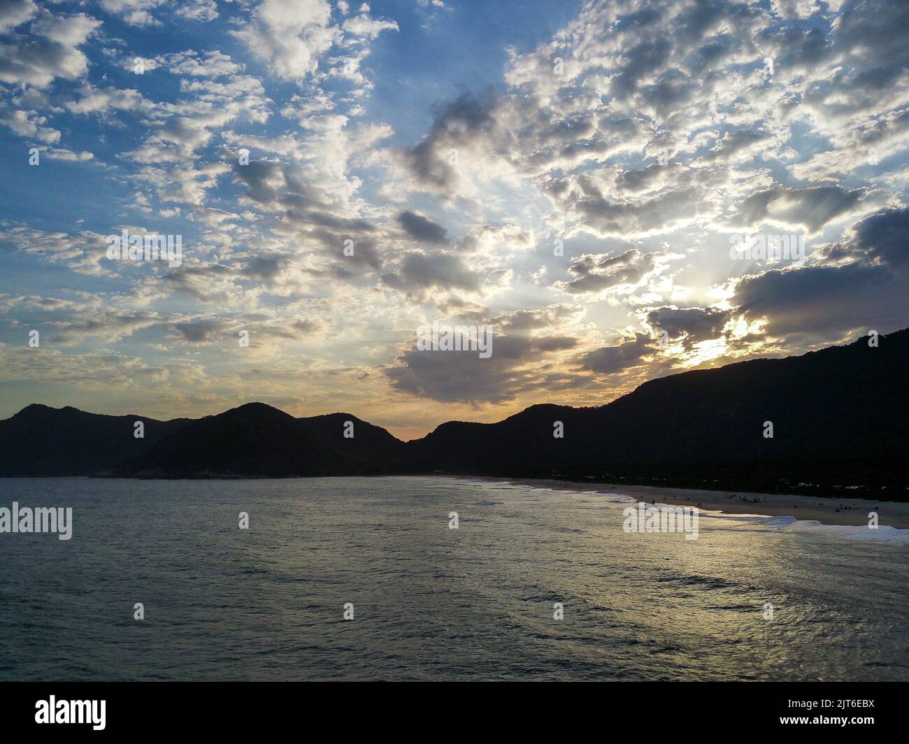 Aerial view of Grumari Beach, one of the wildest and most beautiful ...