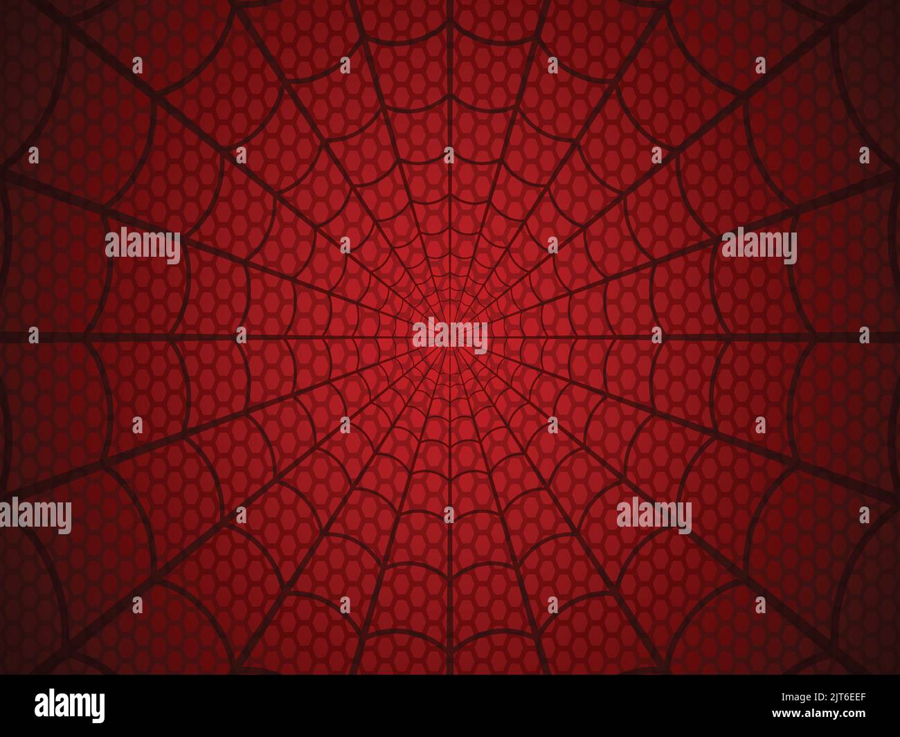 Spider web. Cobweb on Red background. Vector illustration Stock Vector ...