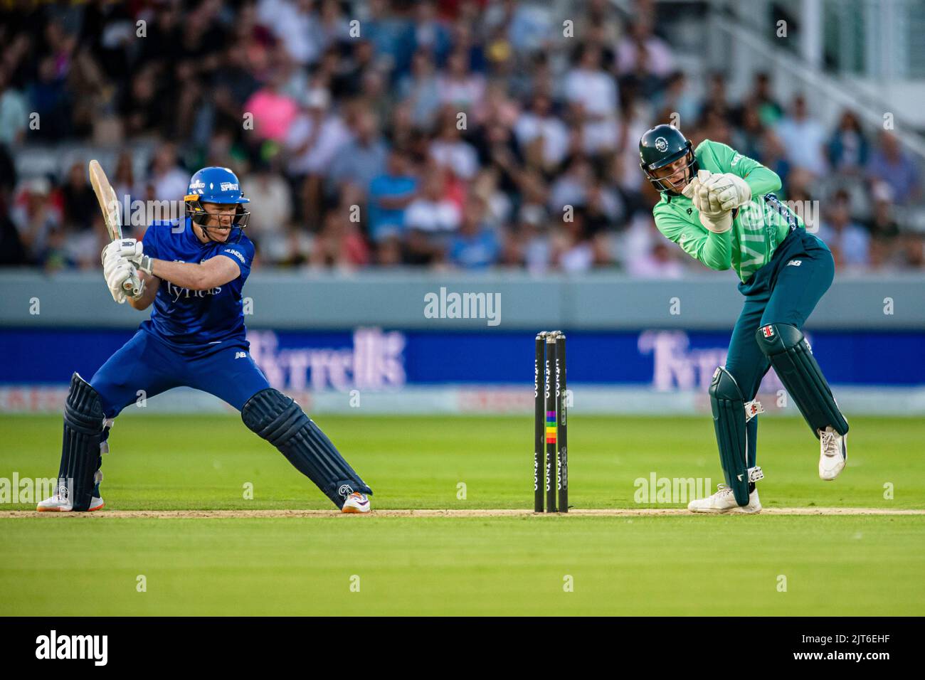 LONDON, UNITED KINGDOM. 27th Aug, 2022. Dan Lawrence of London Spirit ...