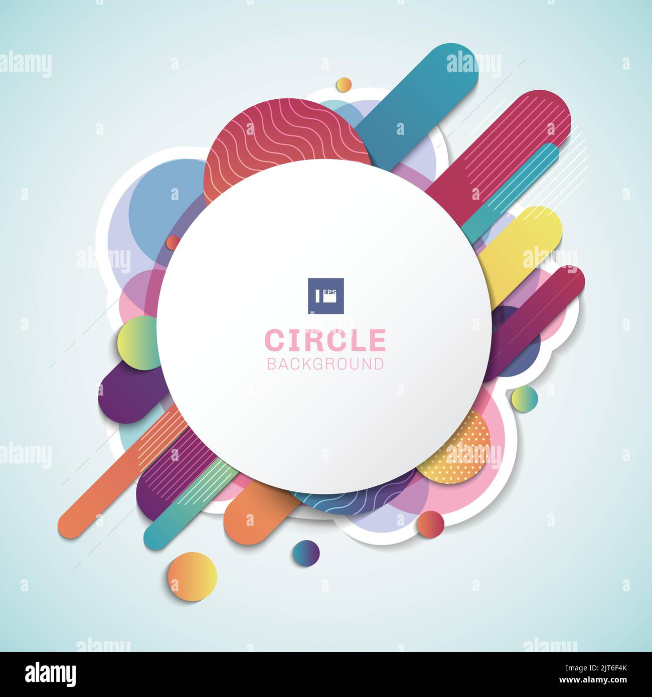 colorful geometric pattern rounded line Stock Vector Image & Art - Alamy