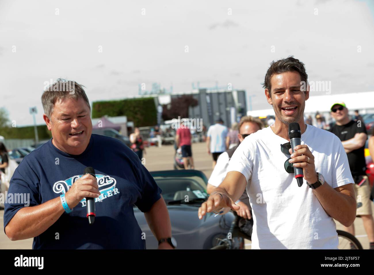 Wheeler Dealers, Mike Brewer and Marc Priestley (Elvis) at the TVR car ...