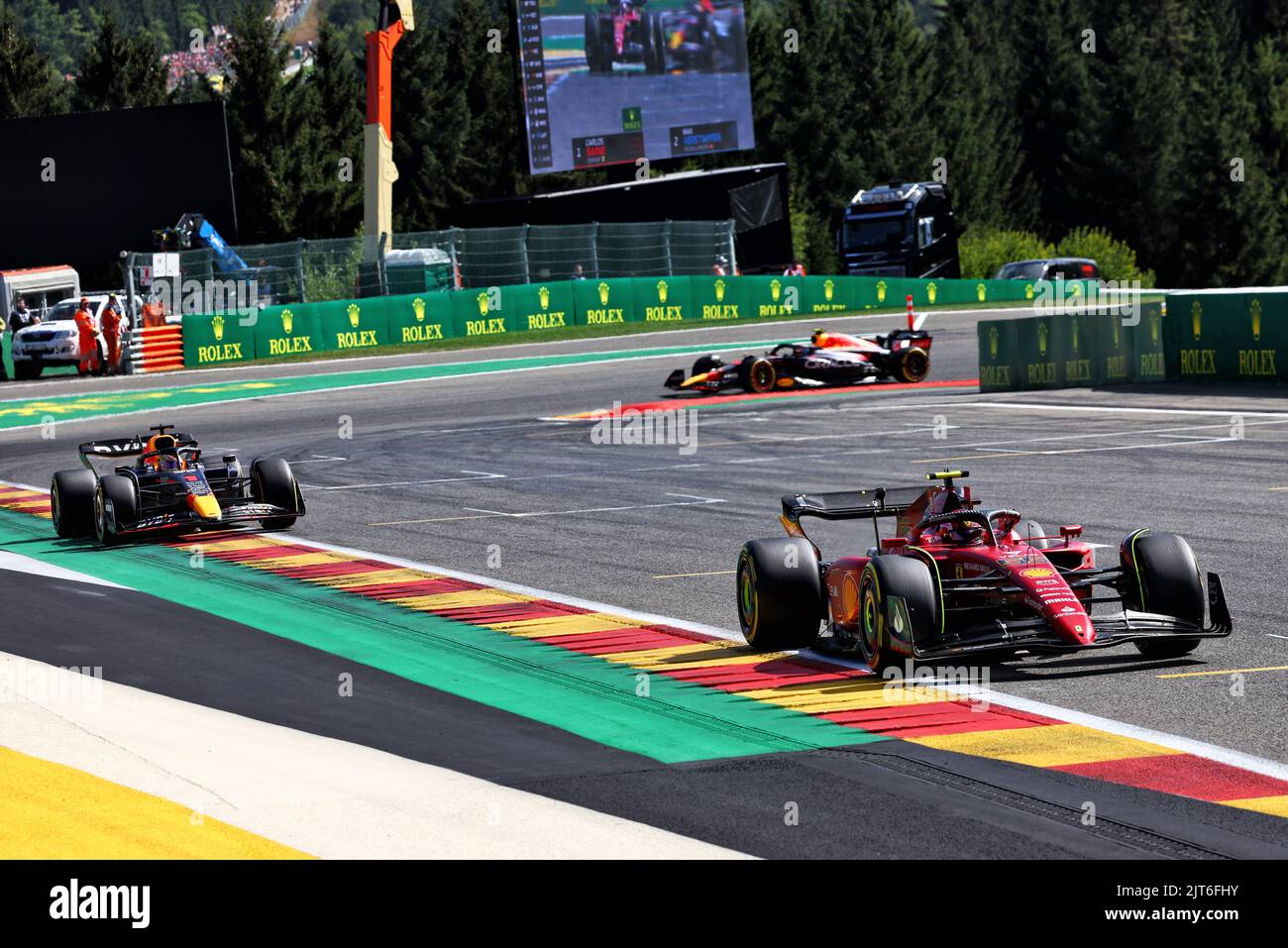 Spa, Belgium. 28th Aug, 2022. Carlos Sainz Jr (ESP) Ferrari F1-75. 28. ...