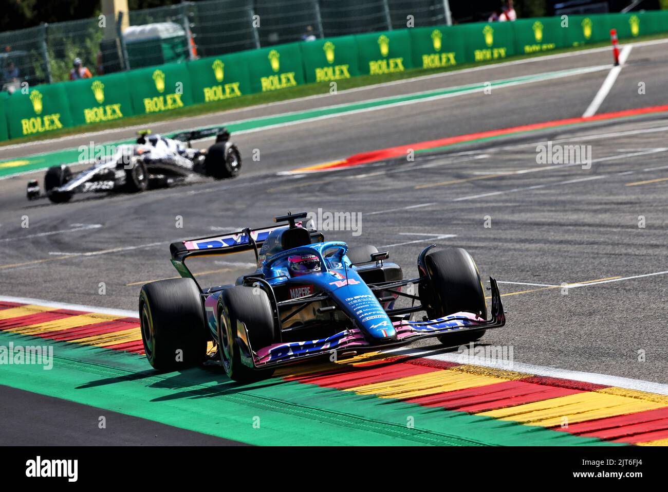 Spa, Belgium. 28th Aug, 2022. Fernando Alonso (ESP) Alpine F1 Team A522 ...