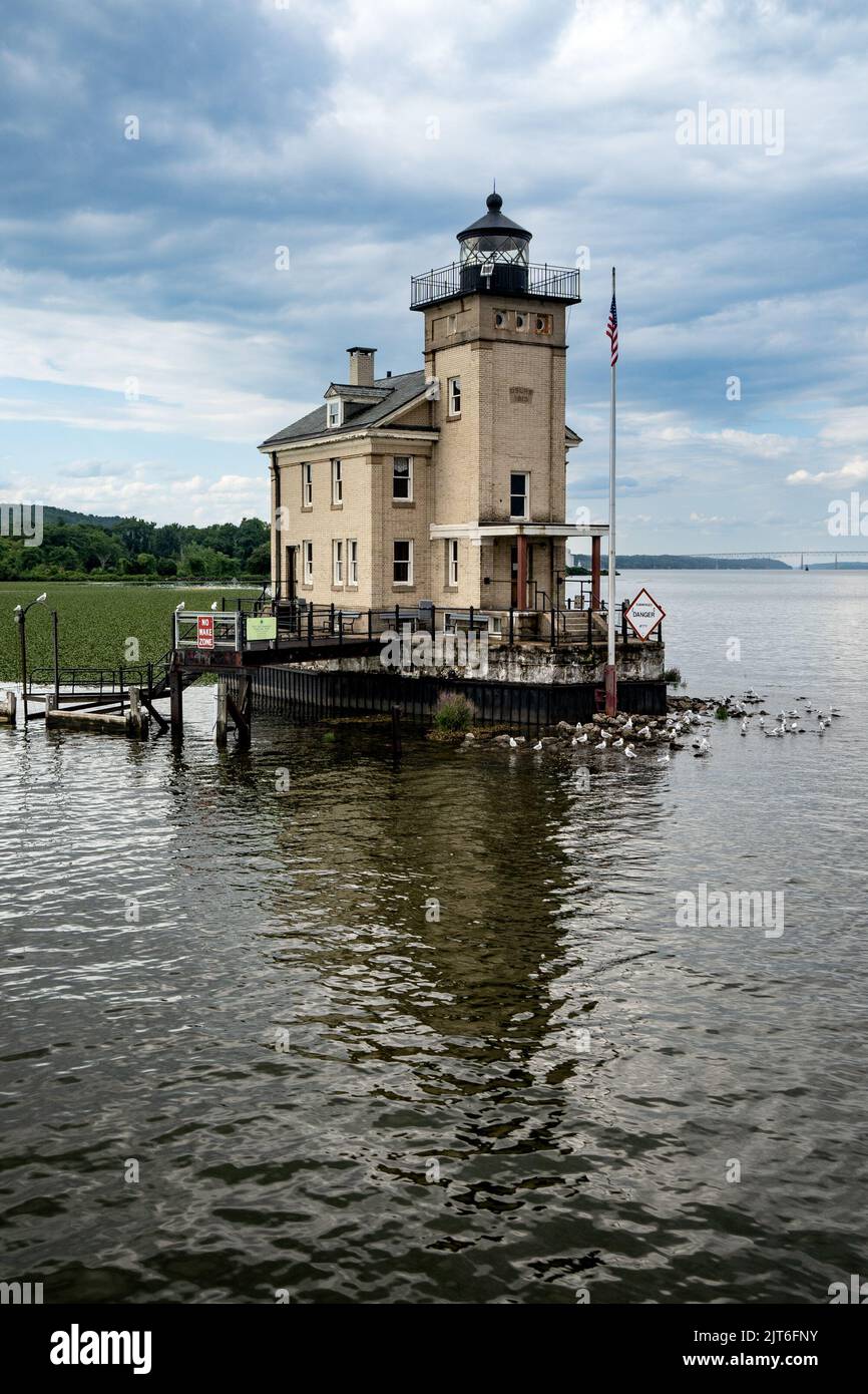 Kingston, NY – USA – Aug 2, 2022 Horizontal view of the historic ...