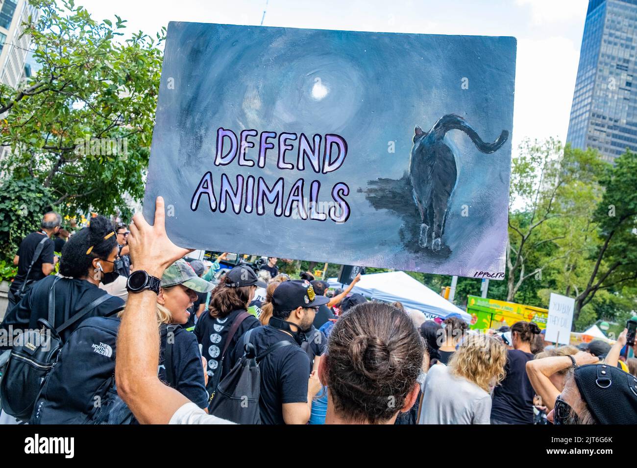 August 27, 2022, New York, New York, us: Activists took to the streets ...