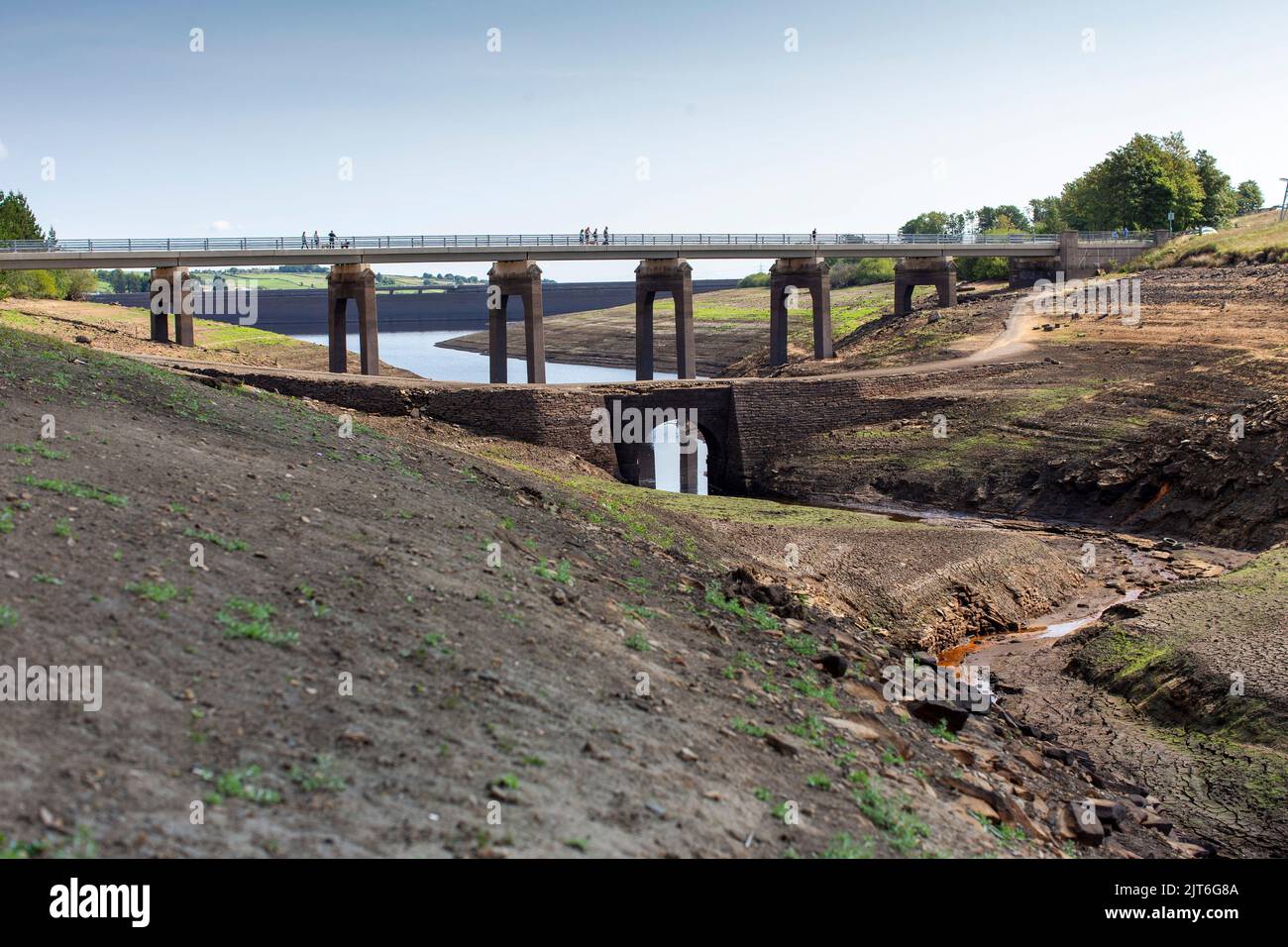 Ripponden,West Yorkshire, UK, 28th August 2022 UK Weather Baitings Dam ...