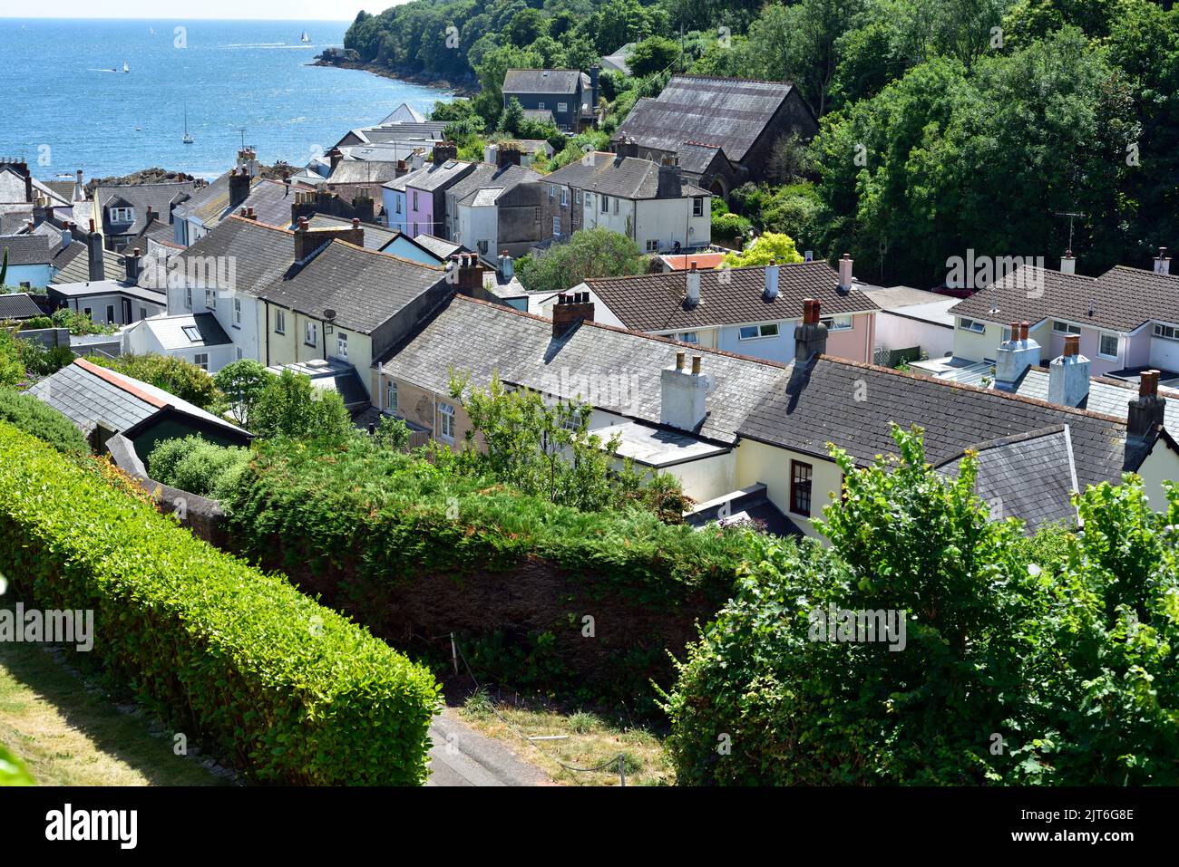 The village of Cawsand, near Plymouth, near the start of the Cornish ...