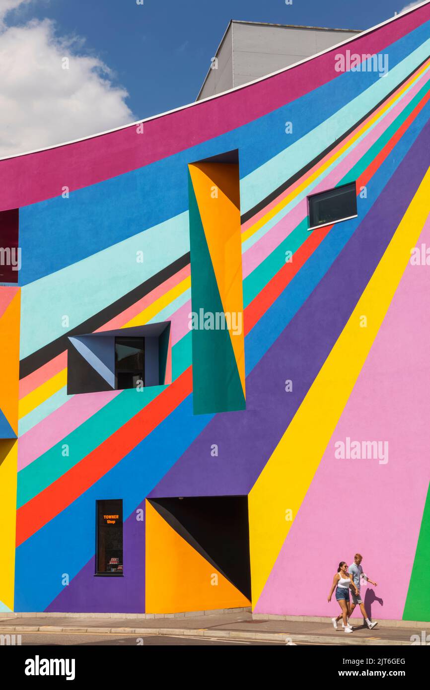 England, East Sussex, Eastbourne, Towner Art Gallery with Artwork by ...