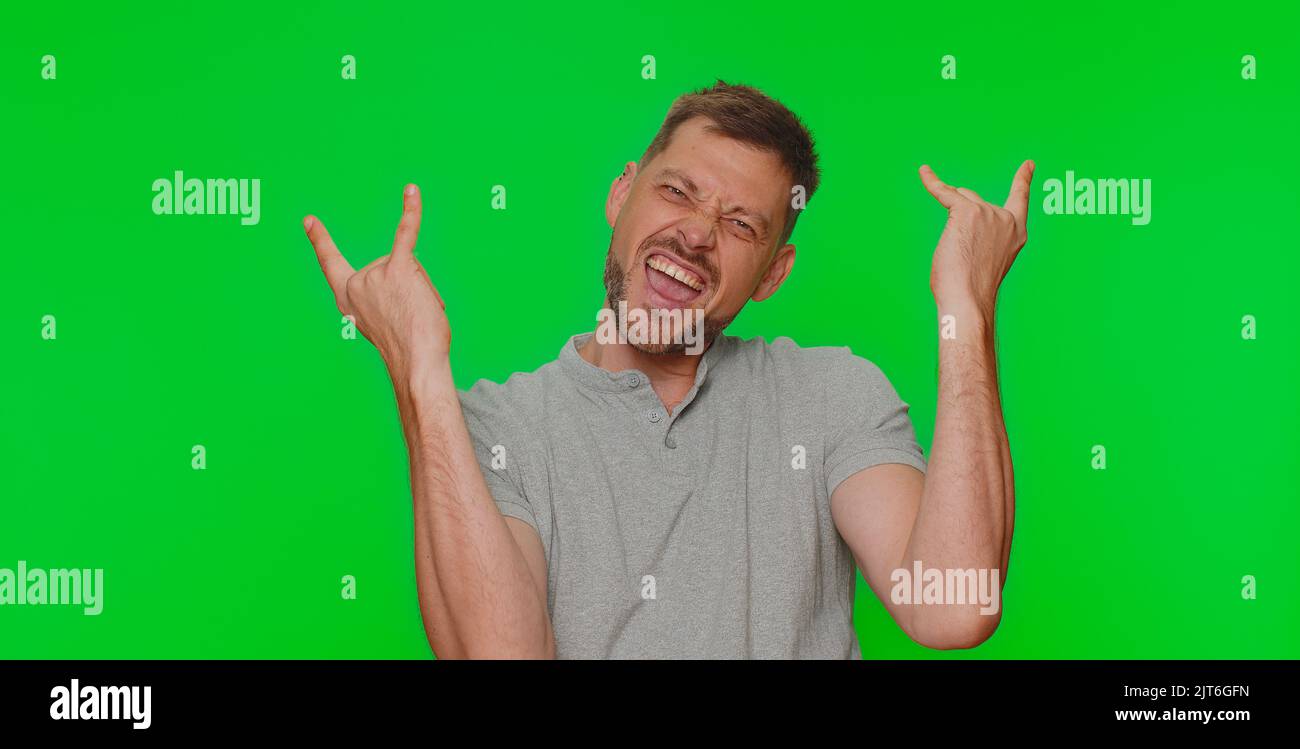 Overjoyed delighted caucasian teenager man hi-res stock photography and ...